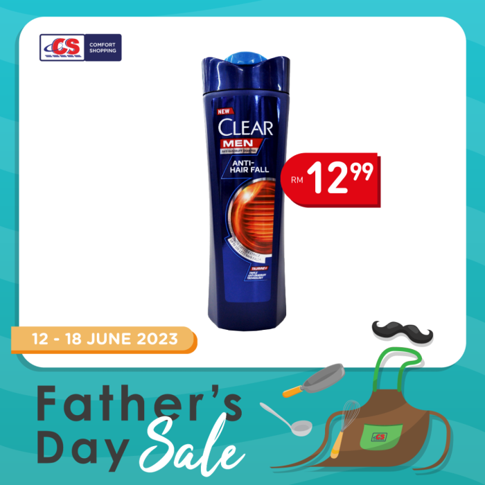 Buy CLEAR MEN Hair Shampoo Anti-Hair Fall 315ML for only RM12.99 | Pasaraya CS Brothers